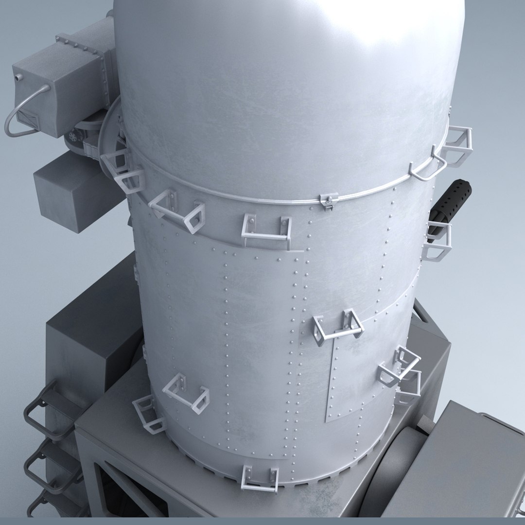 3d Model Ciws Phalanx Mk 15