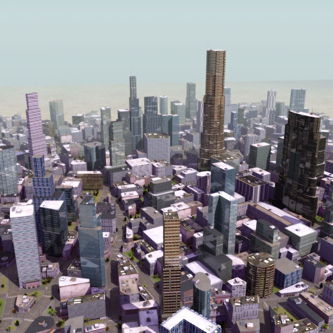 3d Model City Building