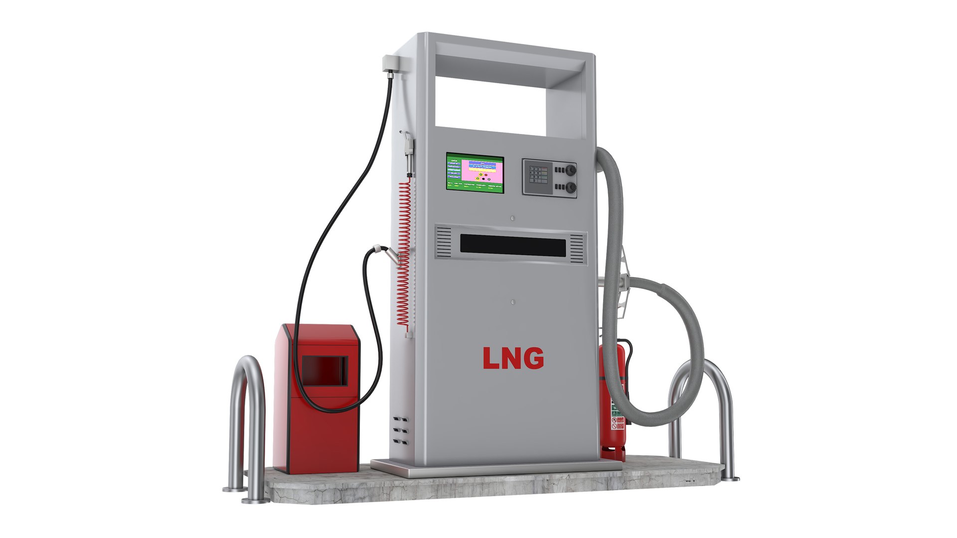 3D LNG Fuel Dispenser Station - TurboSquid 2279276