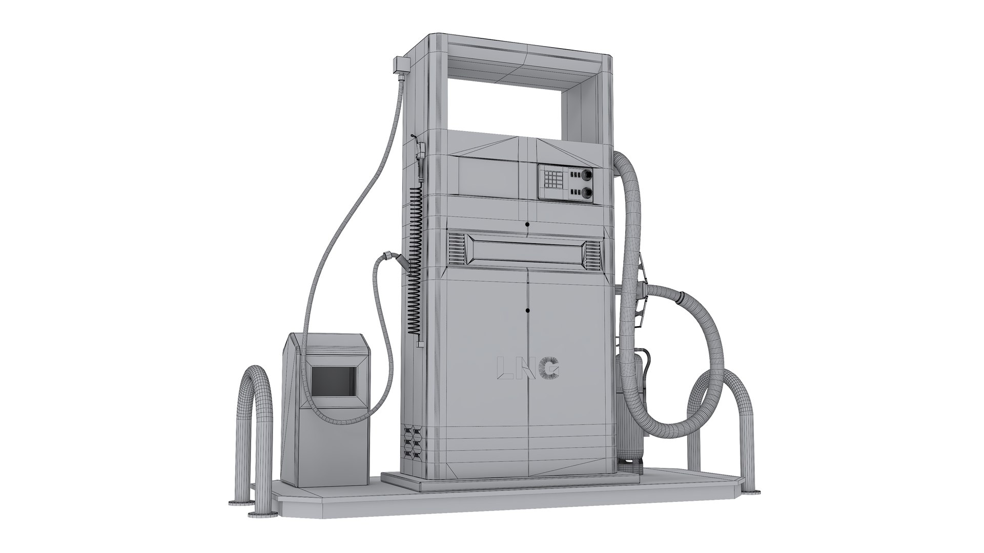 3D LNG Fuel Dispenser Station - TurboSquid 2279276
