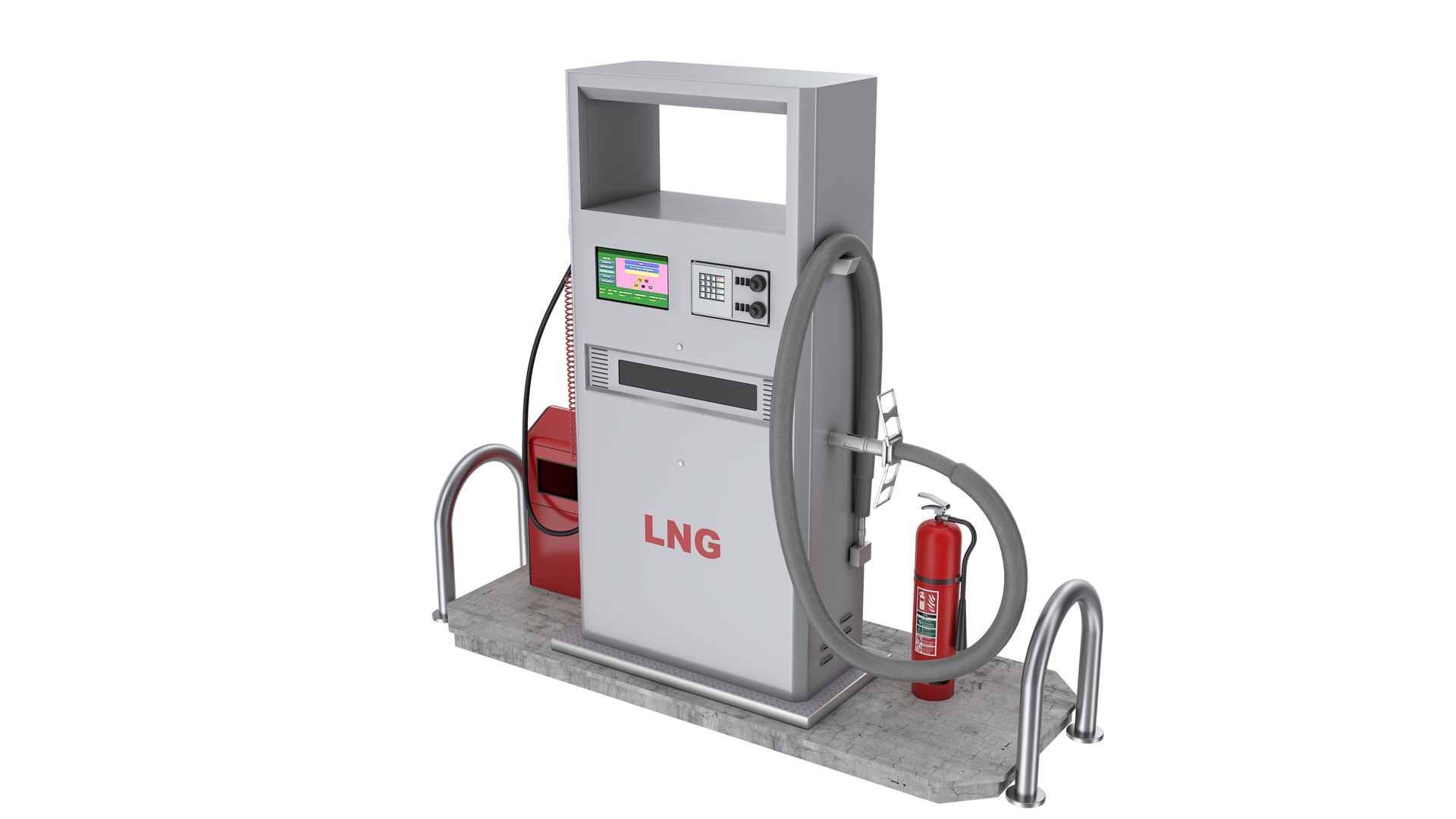 3D LNG Fuel Dispenser Station - TurboSquid 2279276