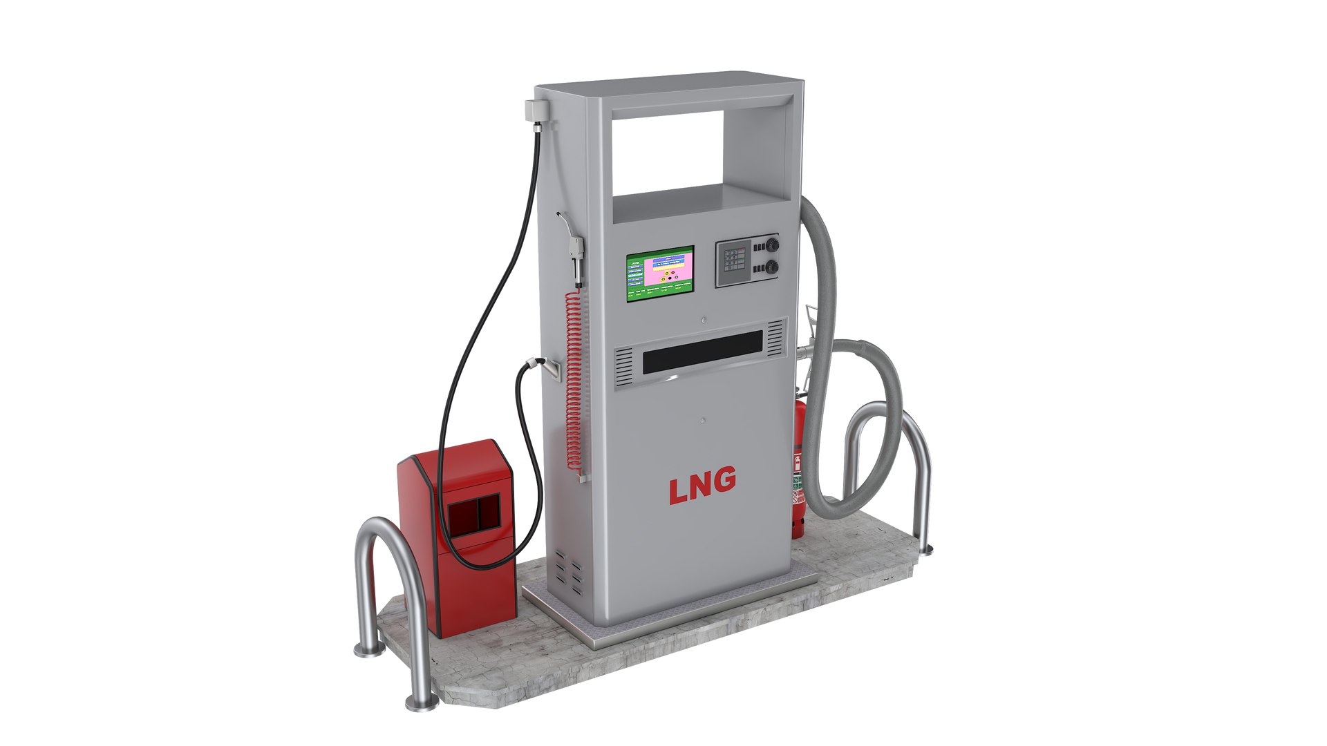 3D LNG Fuel Dispenser Station - TurboSquid 2279276