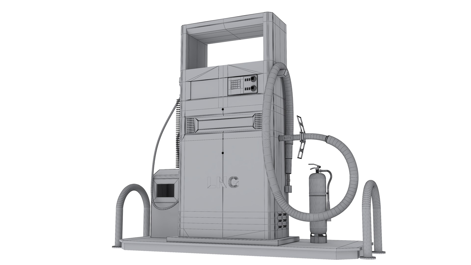 3D LNG Fuel Dispenser Station - TurboSquid 2279276