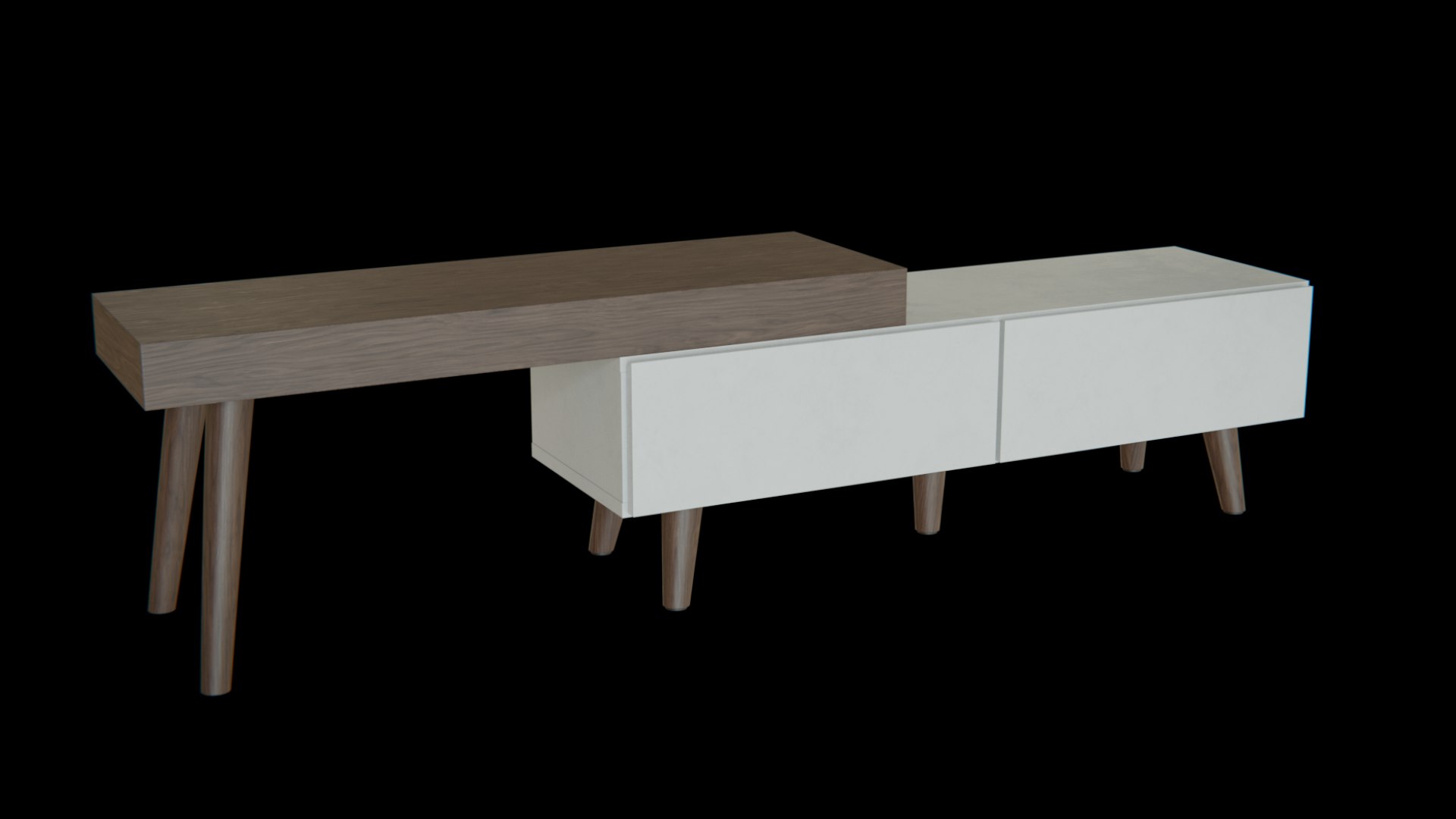 3D tv table - TurboSquid 1522198