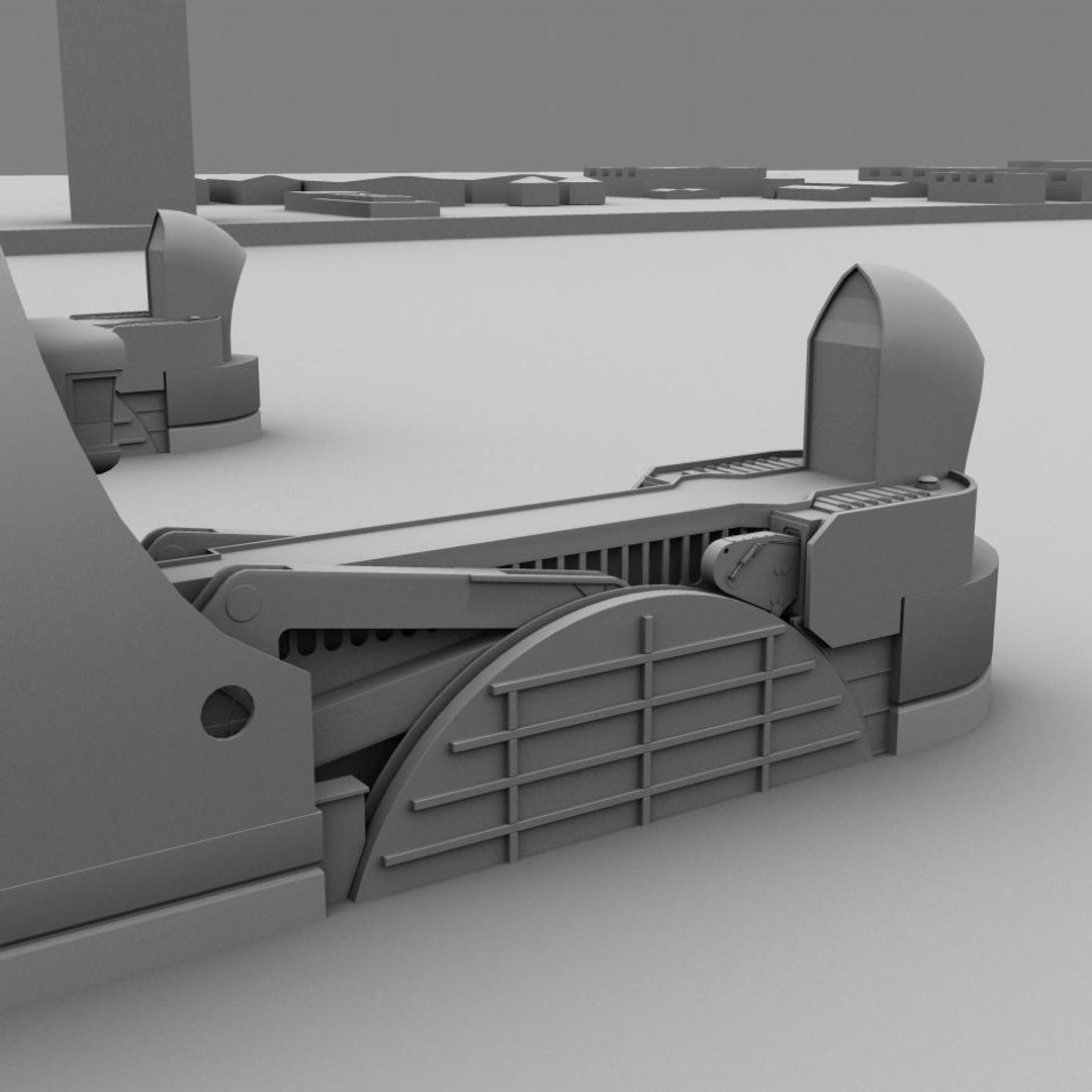 Thames Barrier 3d Model