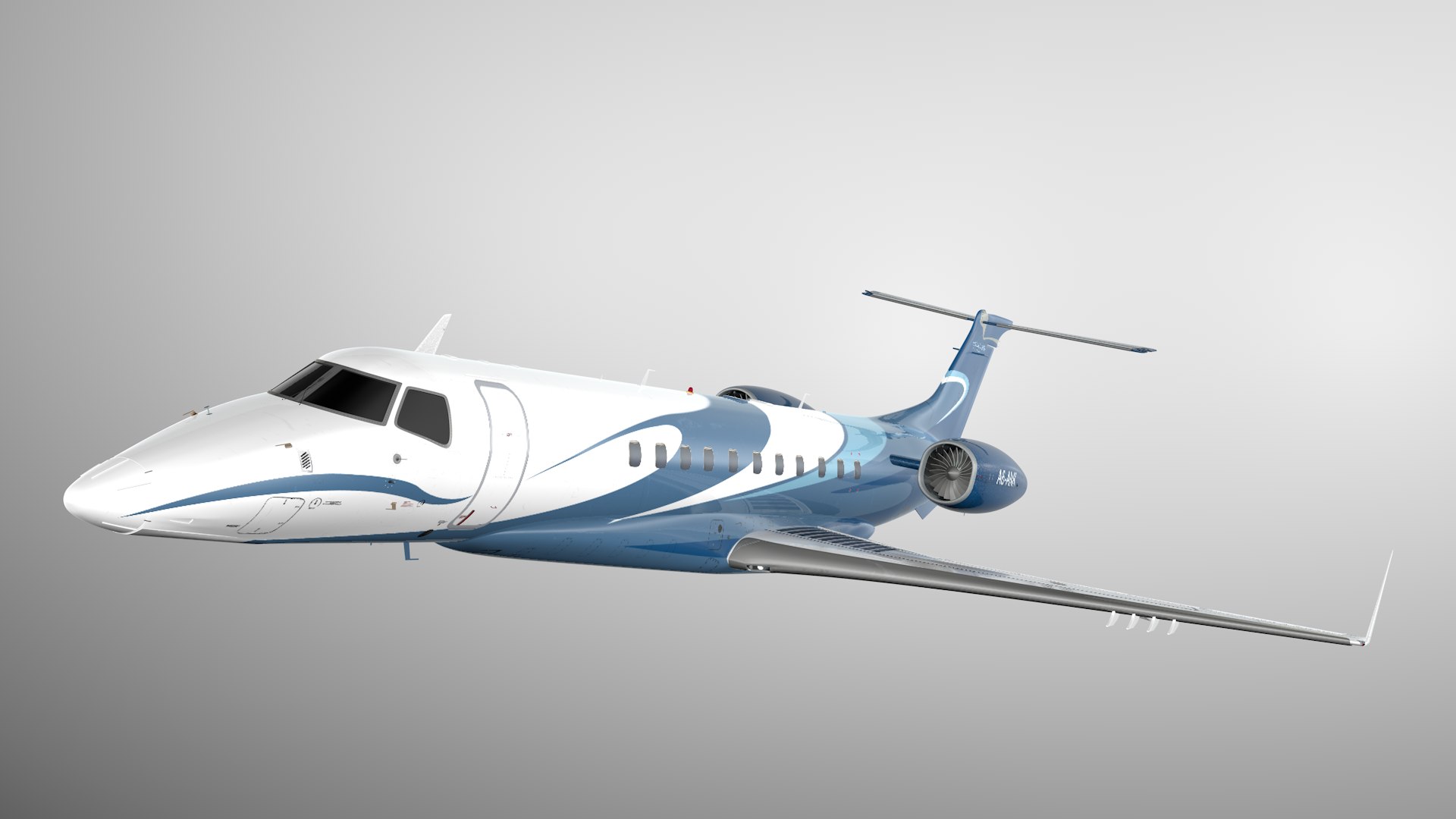 A6-ANK Gulf Wings Embraer EMB-135BJ Legacy 600 L2223 3D Model ...