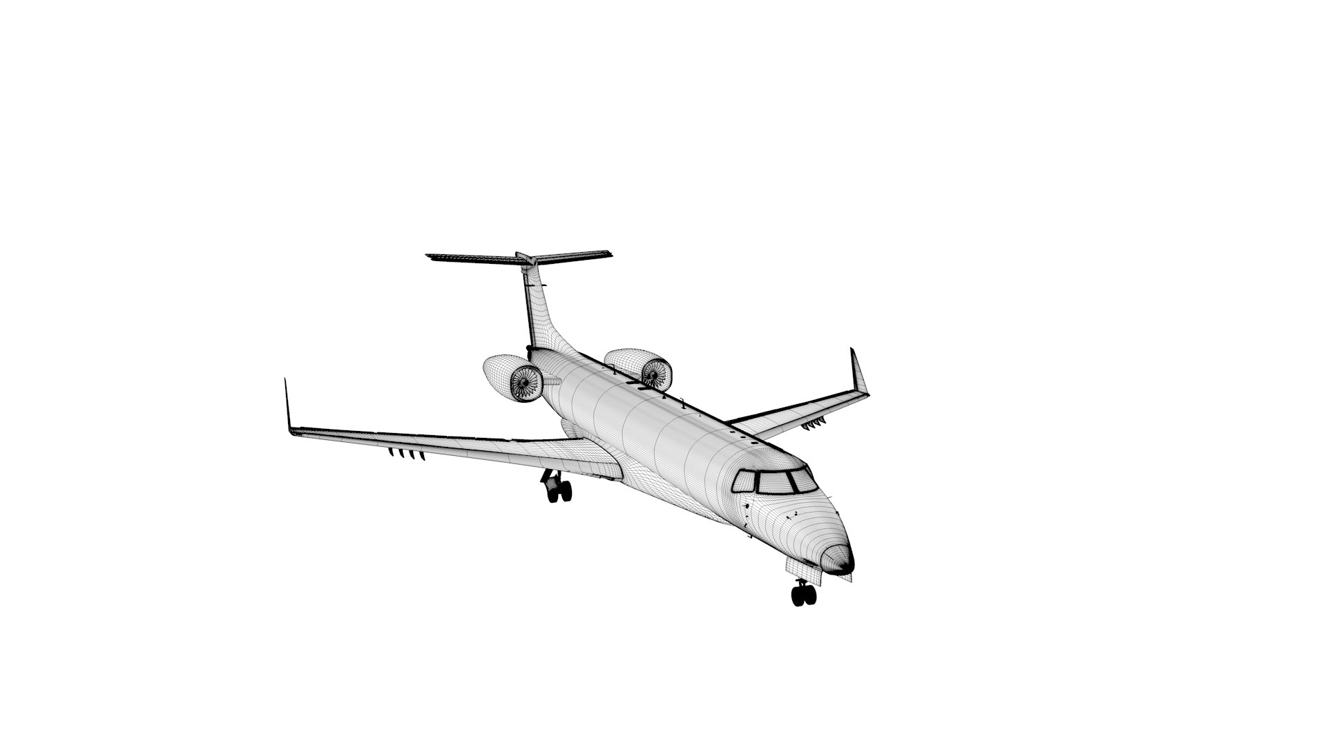 A6-ANK Gulf Wings Embraer EMB-135BJ Legacy 600 L2223 3D Model ...