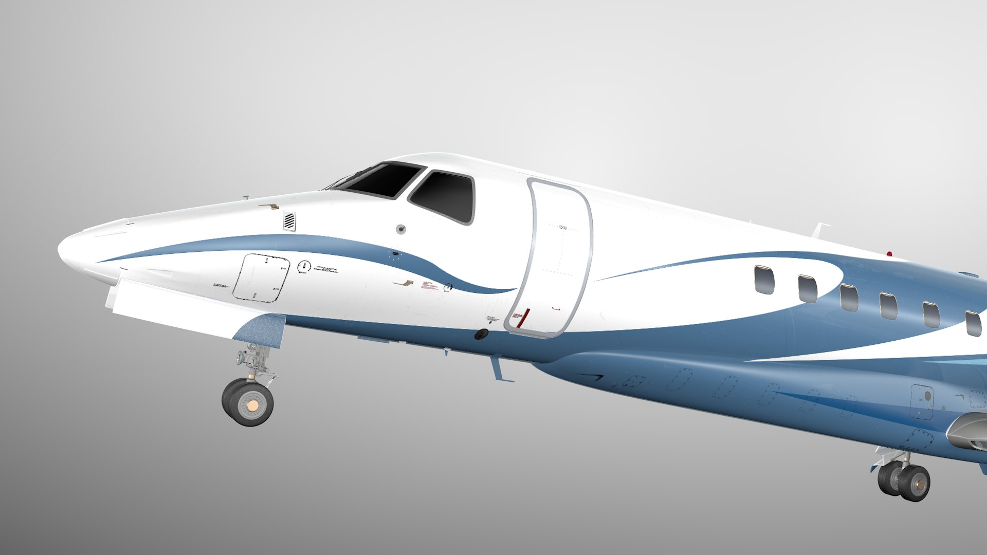 A6-ANK Gulf Wings Embraer EMB-135BJ Legacy 600 L2223 3D Model ...