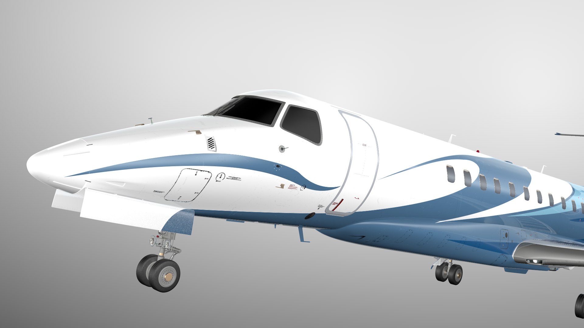 A6-ANK Gulf Wings Embraer EMB-135BJ Legacy 600 L2223 3D Model ...
