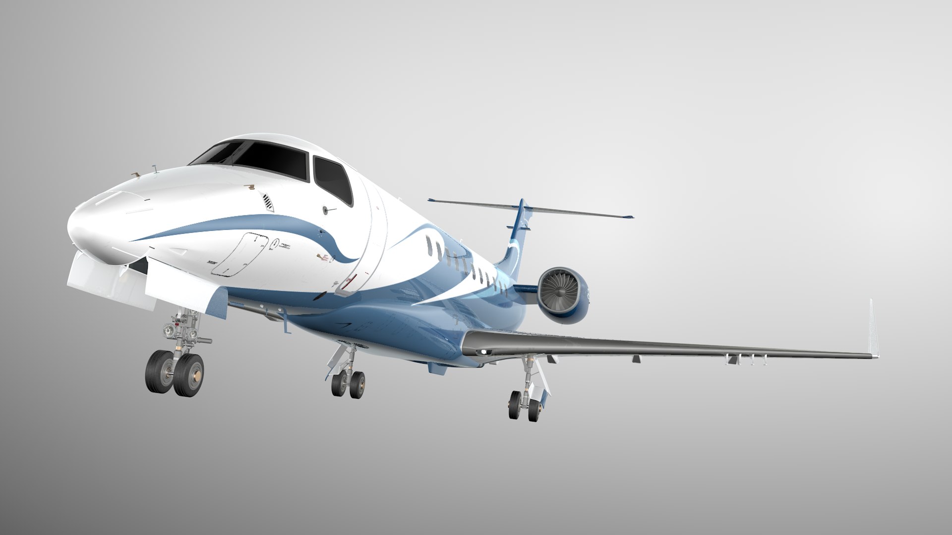 A6-ANK Gulf Wings Embraer EMB-135BJ Legacy 600 L2223 3D Model ...