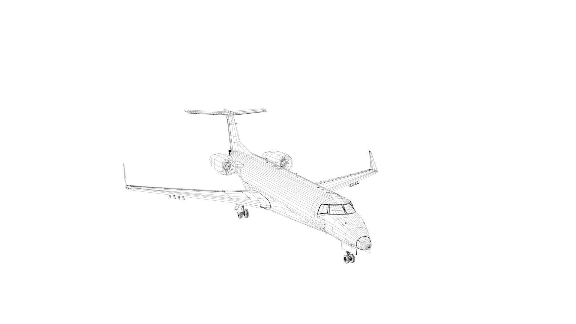 A6-ANK Gulf Wings Embraer EMB-135BJ Legacy 600 L2223 3D Model ...