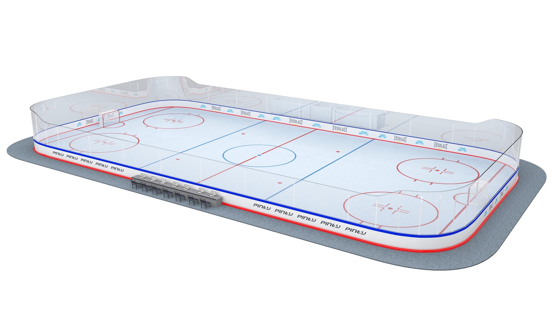 Ice Hockey Rink Model - TurboSquid 1739716