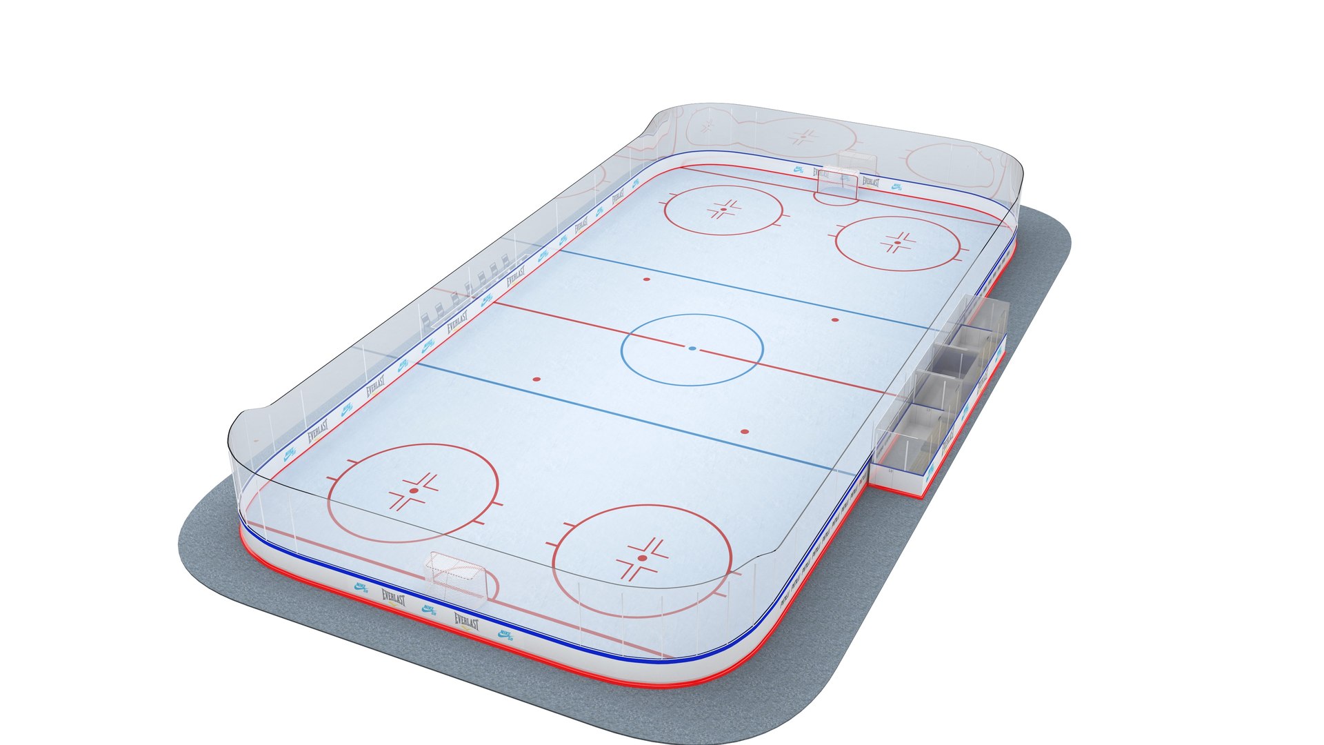 Ice Hockey Rink Model - TurboSquid 1739716
