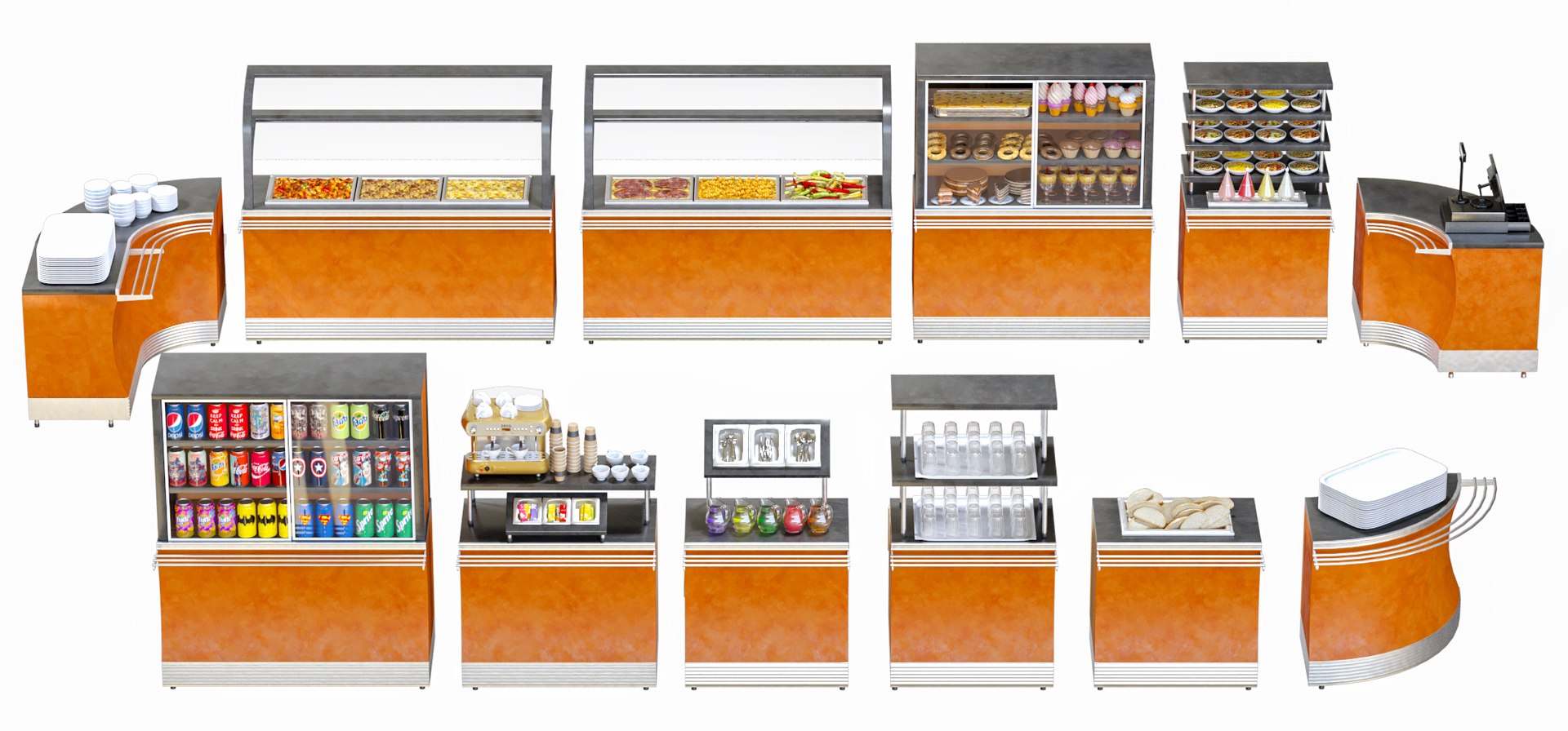 Selfserviceline Service Model - TurboSquid 1430509