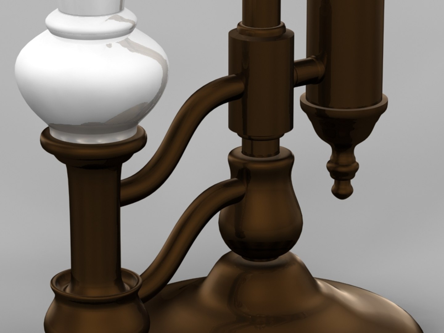 Argand Oil Lamp 3d Obj