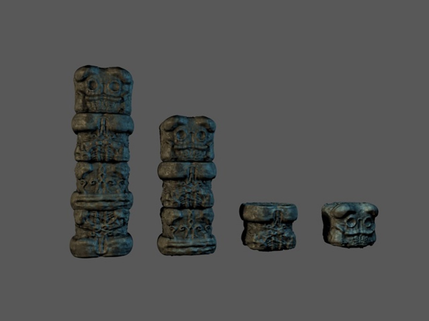 3d Model Stone Totem S