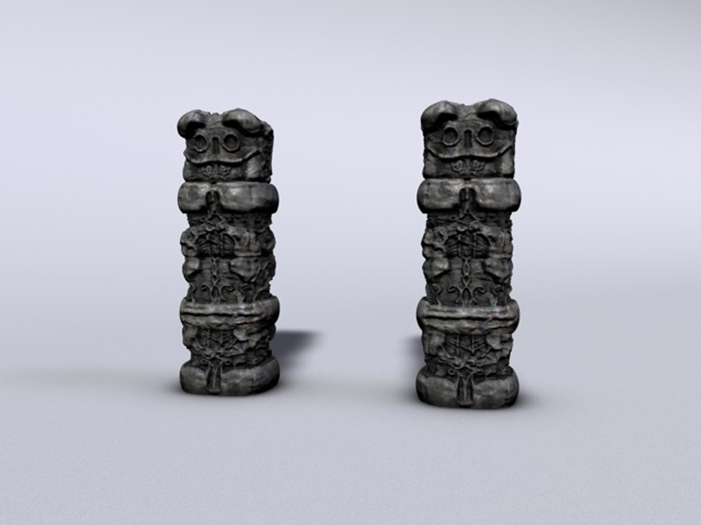3d Model Stone Totem S