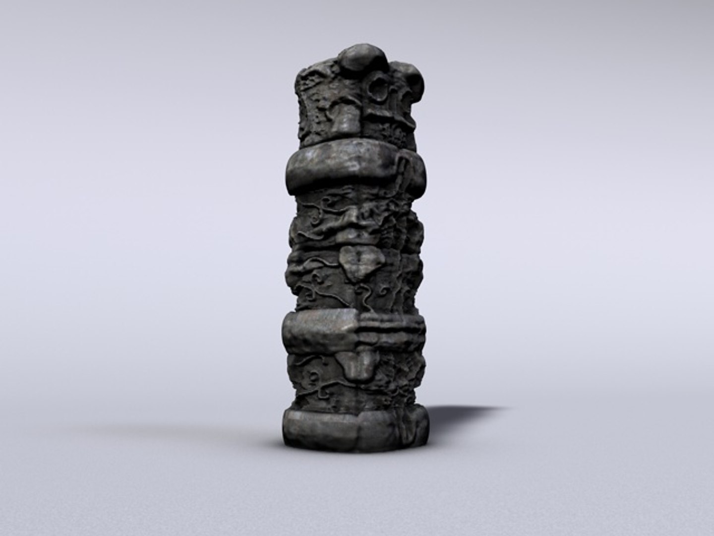 3d Model Stone Totem S
