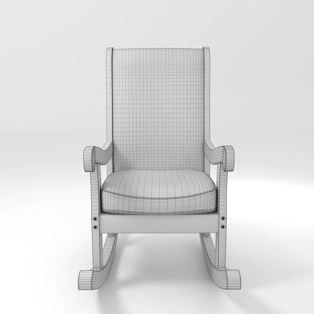3d old rocking chair model