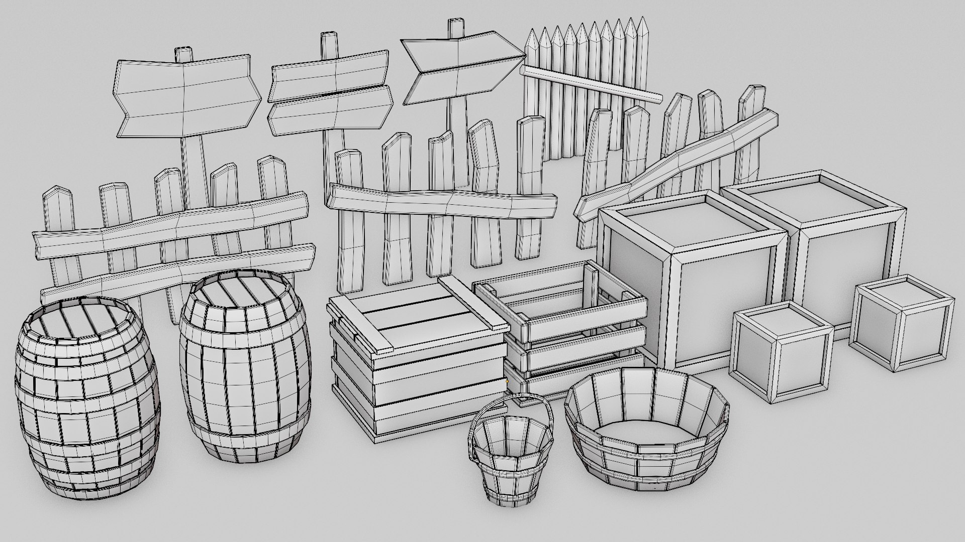 3D Wood Asset Pack - TurboSquid 2060797
