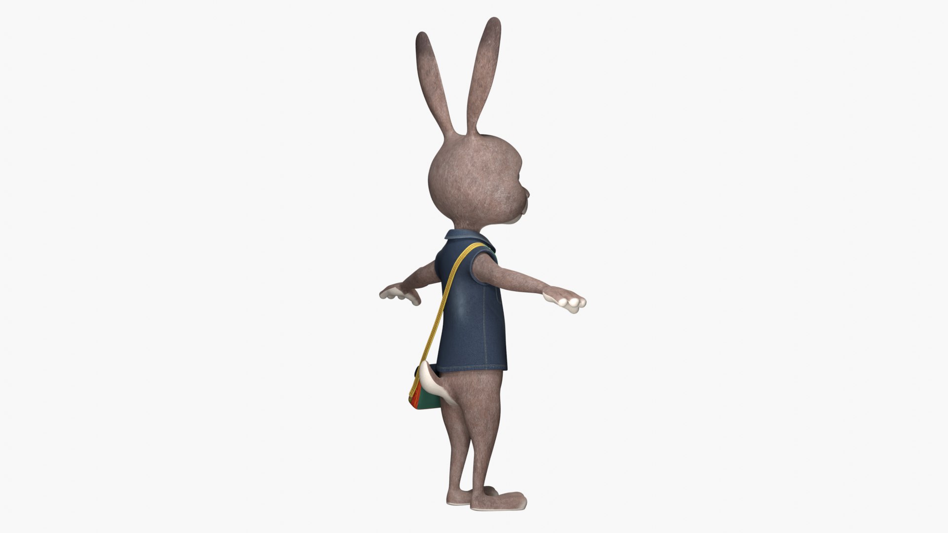 Cartoon Rabbit Rigged 3D Model - TurboSquid 2200692