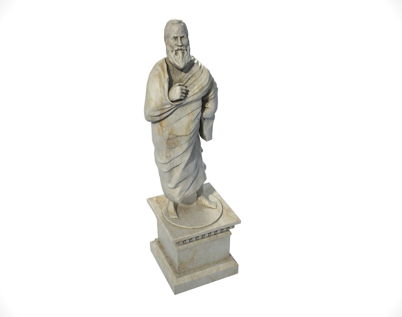 Ancient Greek Statue Man 3D Model - TurboSquid 1232854