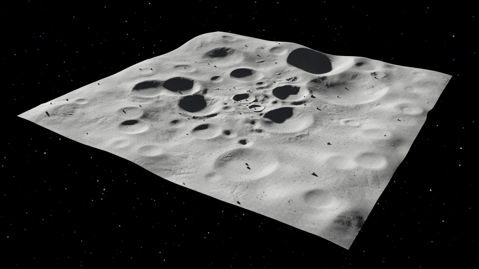 3D Moon Surface Model - TurboSquid 2072947