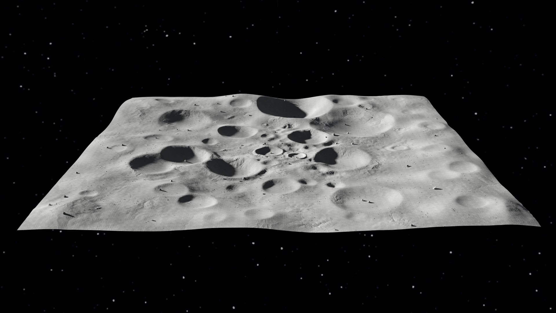 3D Moon Surface Model - TurboSquid 2072947