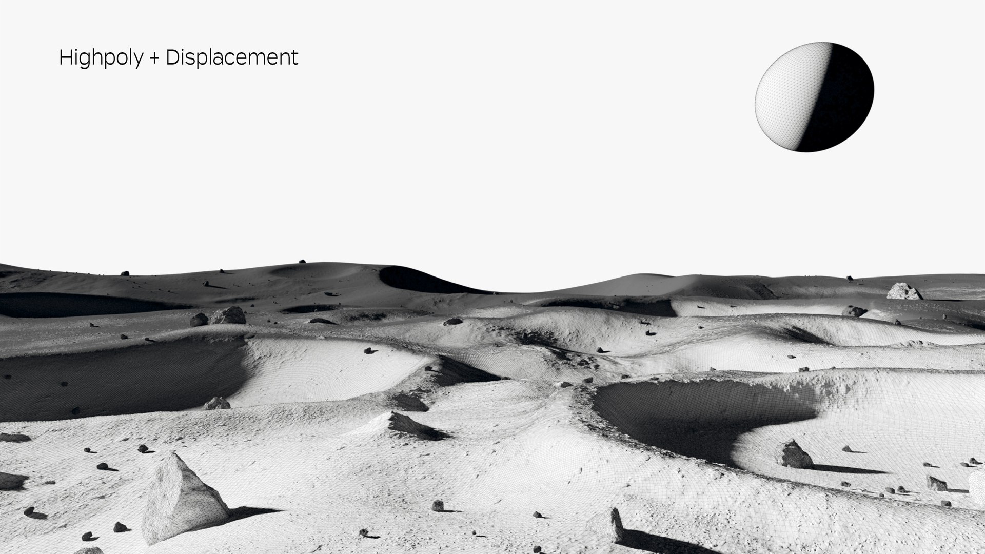 3D Moon Surface Model - TurboSquid 2072947