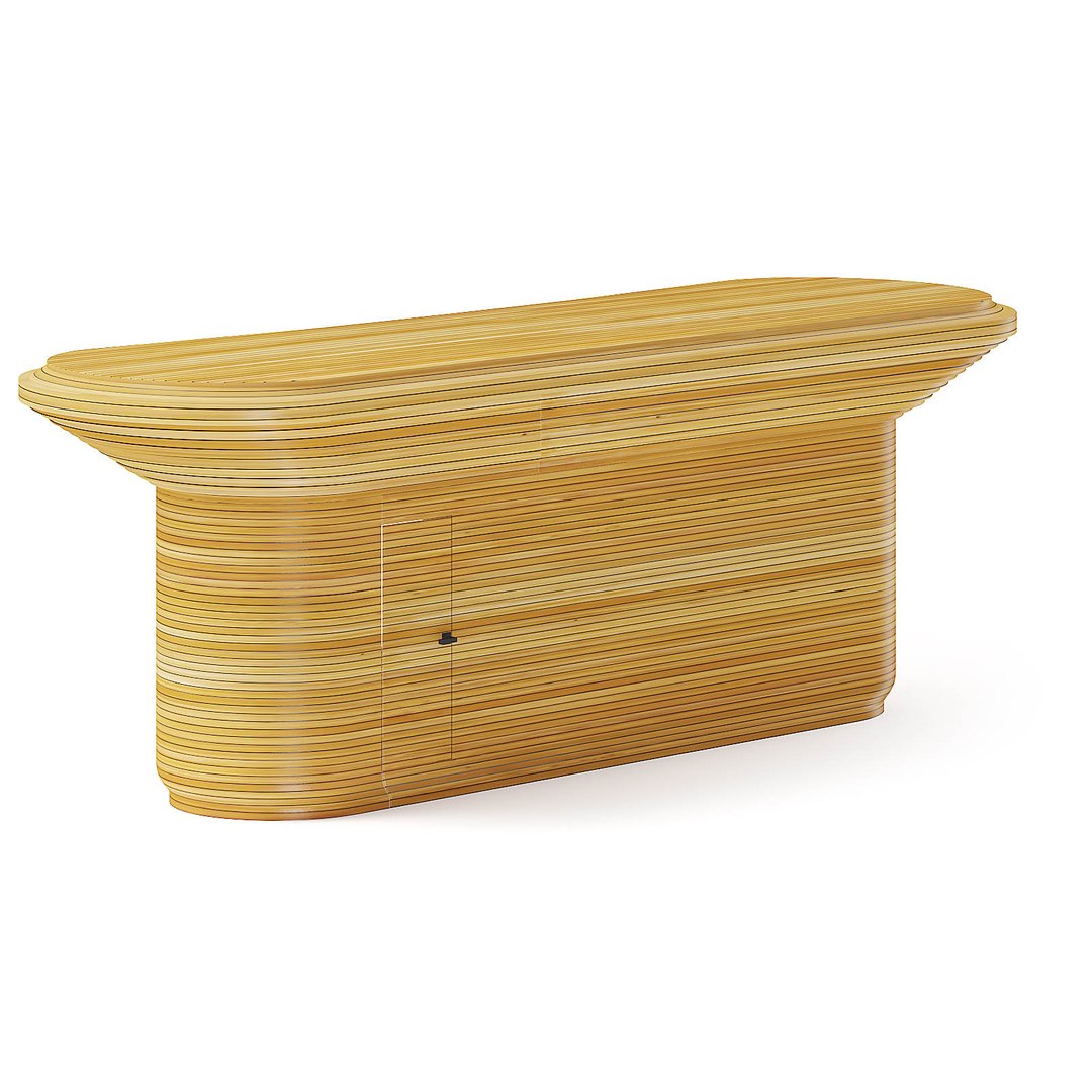 Rounded Wooden Stand 3D Model - TurboSquid 1442984