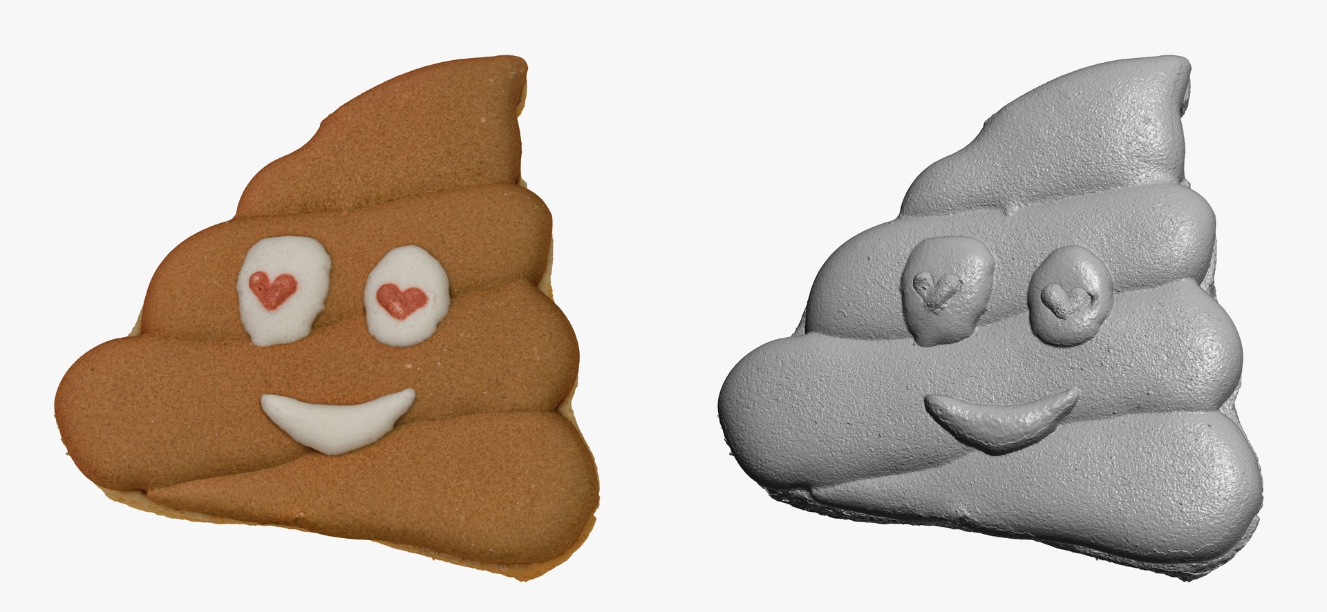3D Poop Emoji Cookie 01 RAW Scan - TurboSquid 1718690