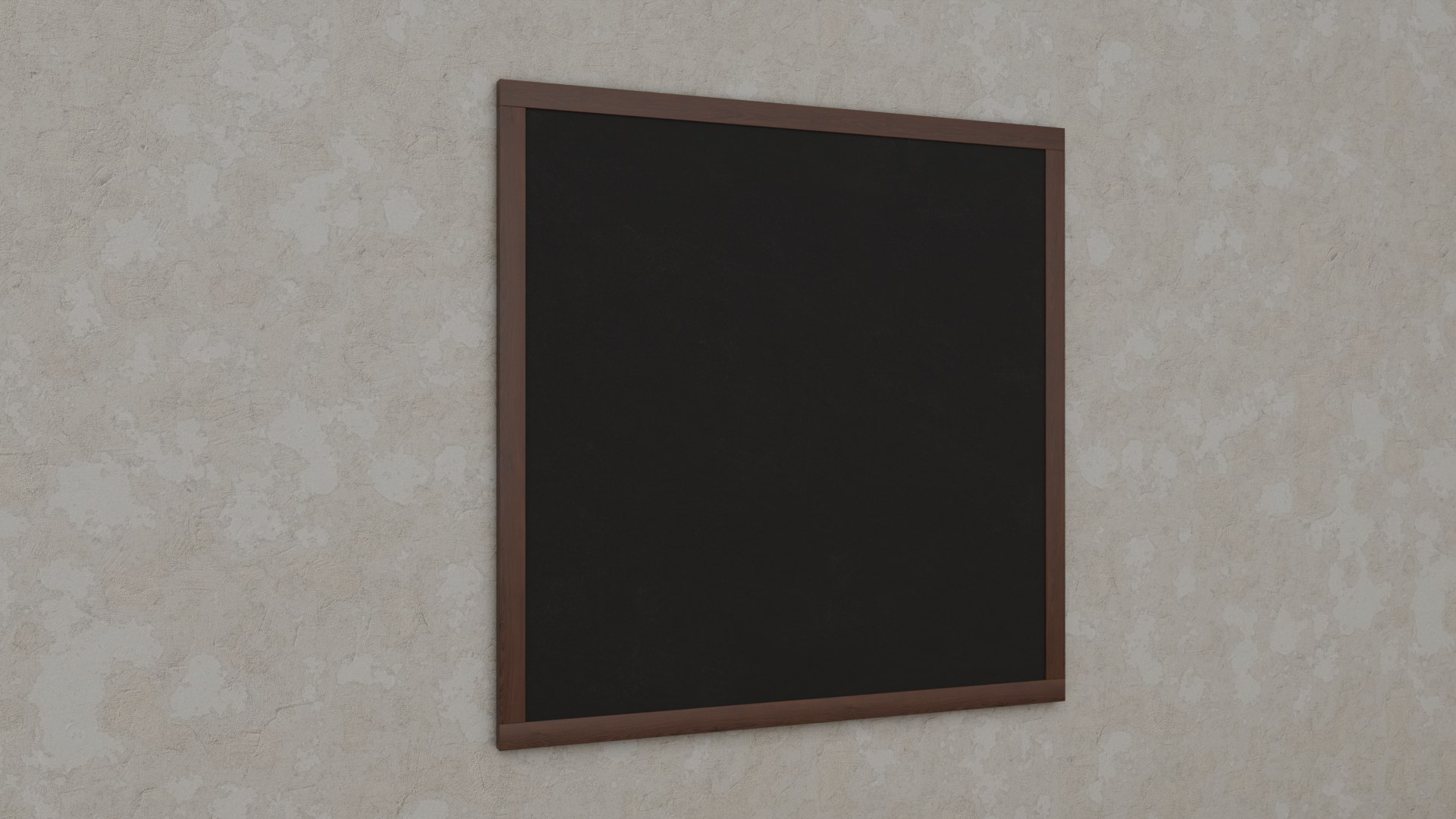 Classic Wall-Mounted Square Blackboard Set 3D Model - TurboSquid 2407778