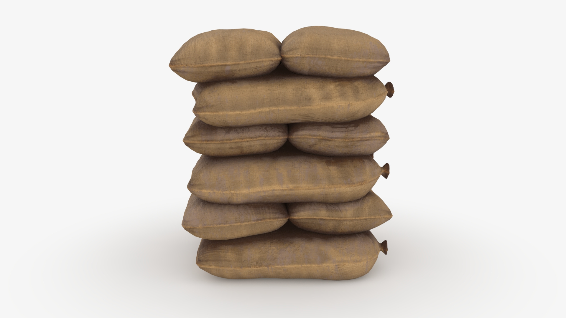 Sand Bag Wall Collection Model - TurboSquid 2341767