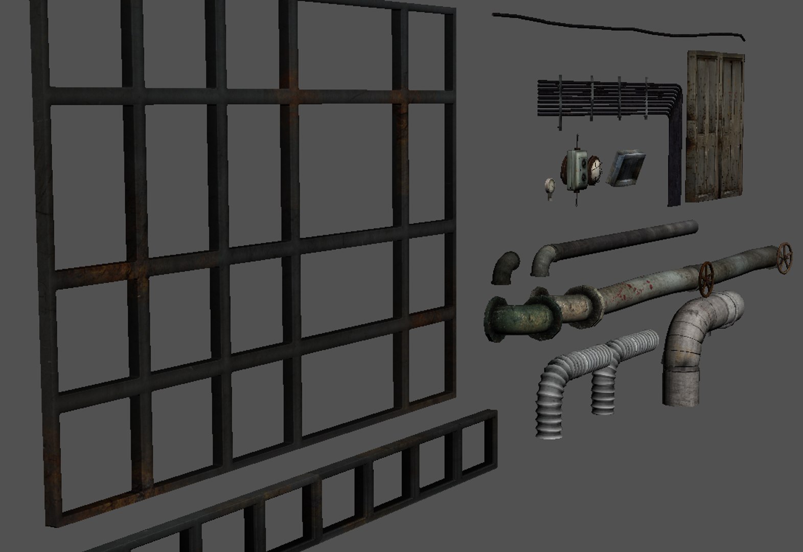 Pipes Set 3d 3ds