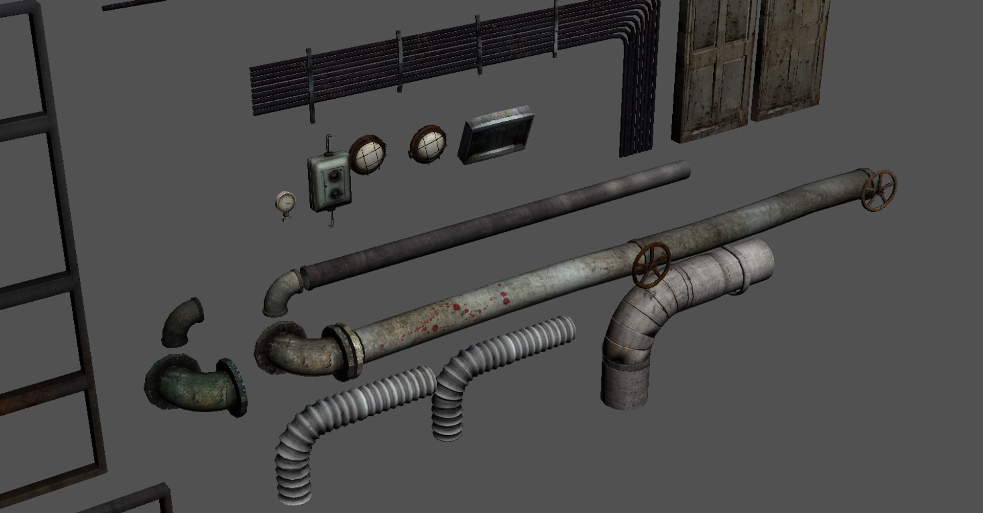 Pipes Set 3d 3ds
