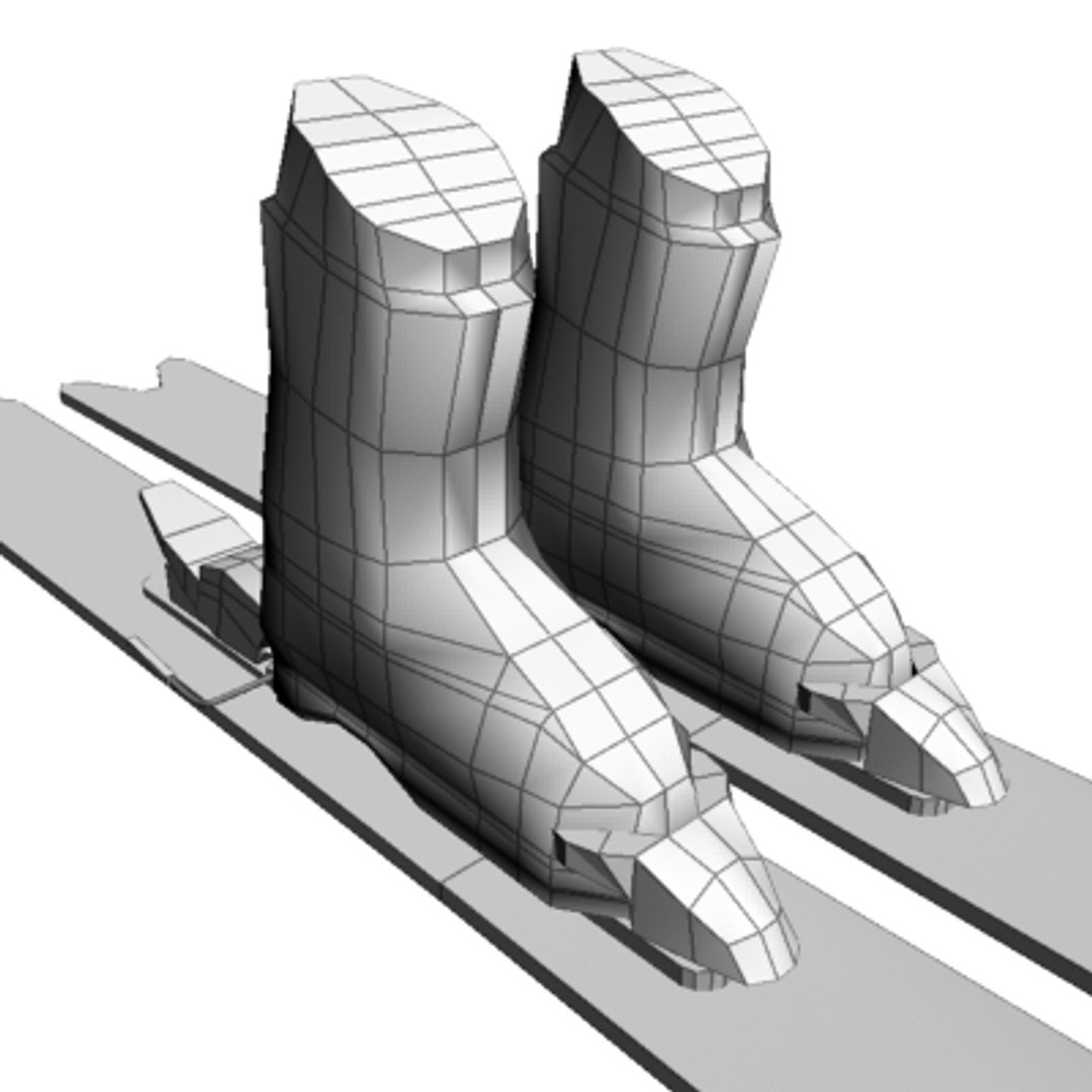 3d Ski Boot Model
