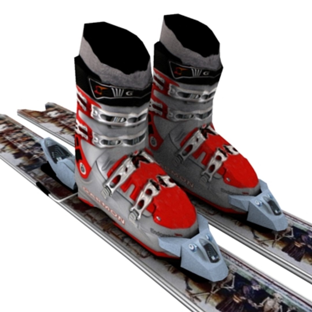 3d Ski Boot Model