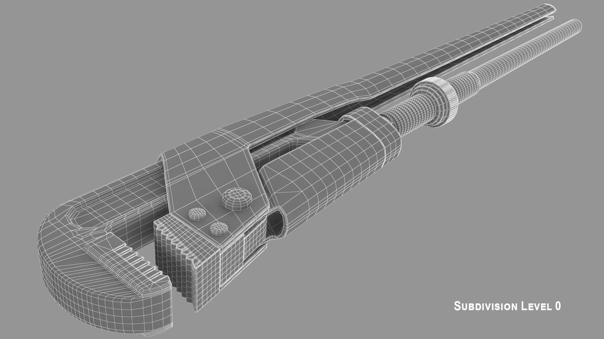 Adjustable Spanner 3D Model - TurboSquid 1485765