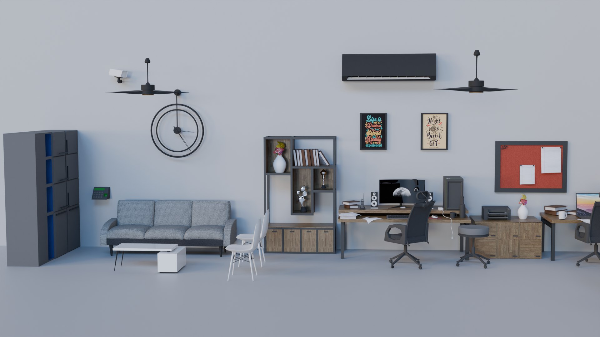 3D Office Assets Pack 3D - TurboSquid 2214387