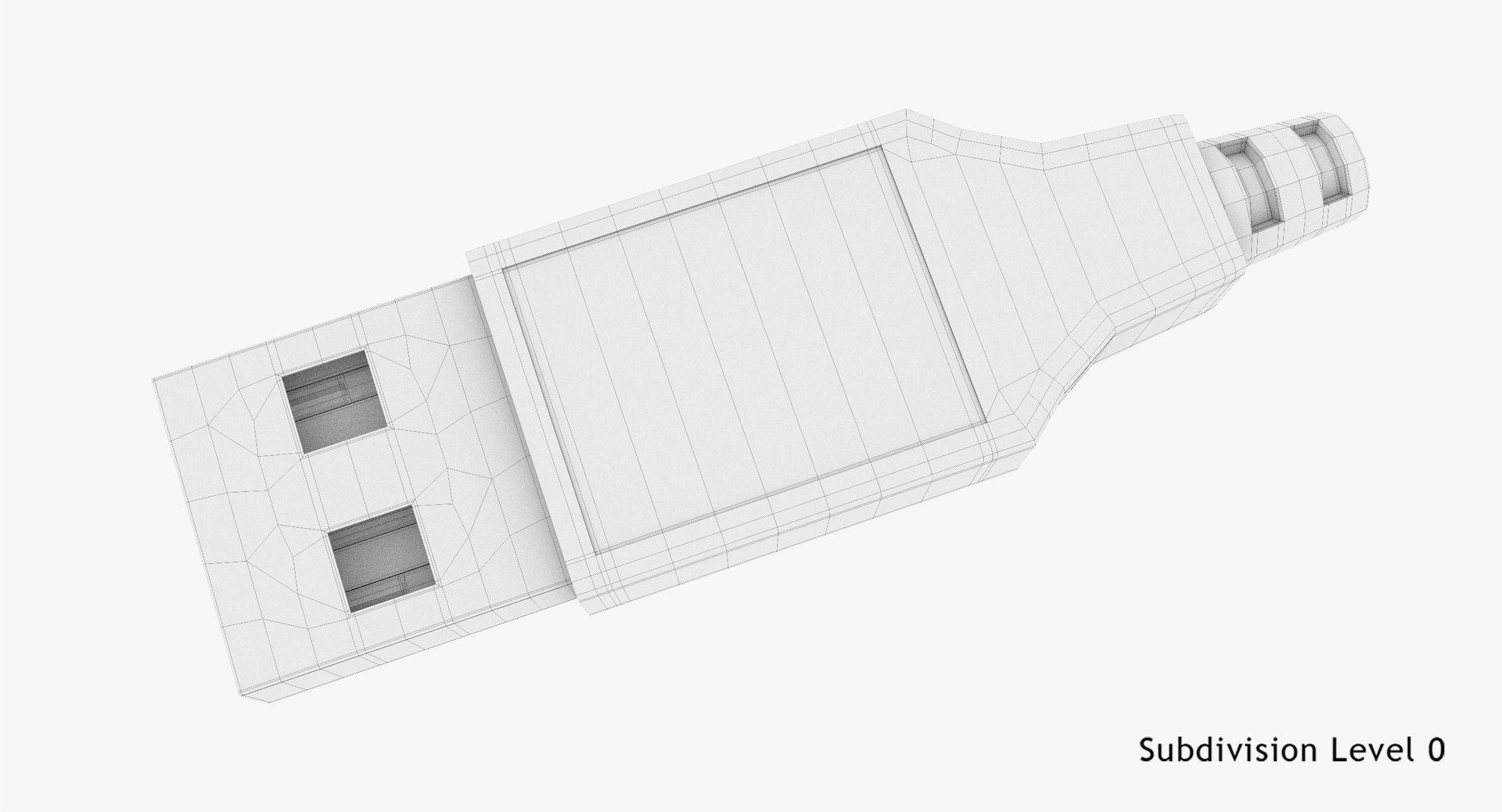 3D Usb Type-a Male Connector Model - TurboSquid 1270314