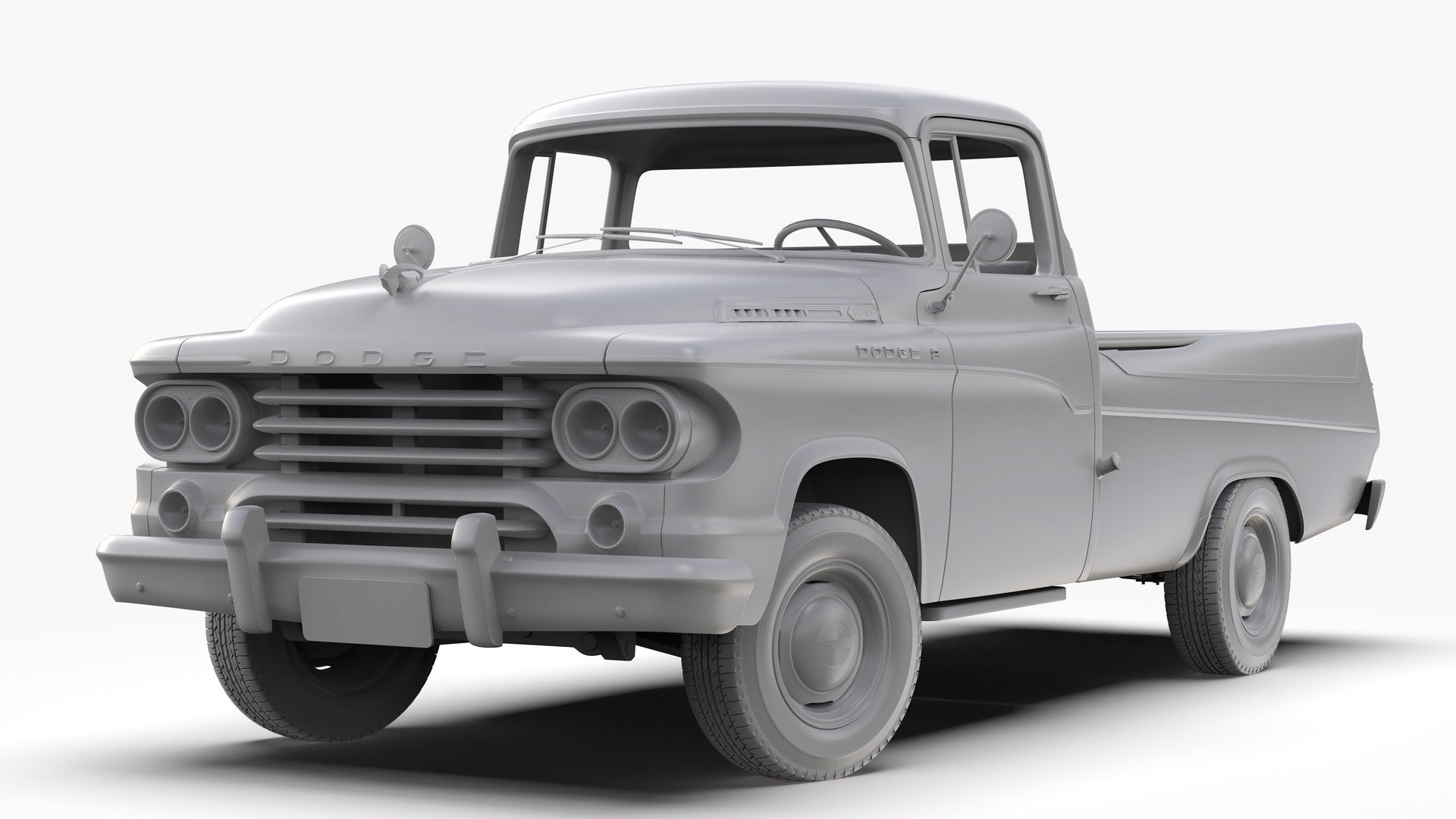 3D Dodge D100 Sweptside 1958 - TurboSquid 2212403