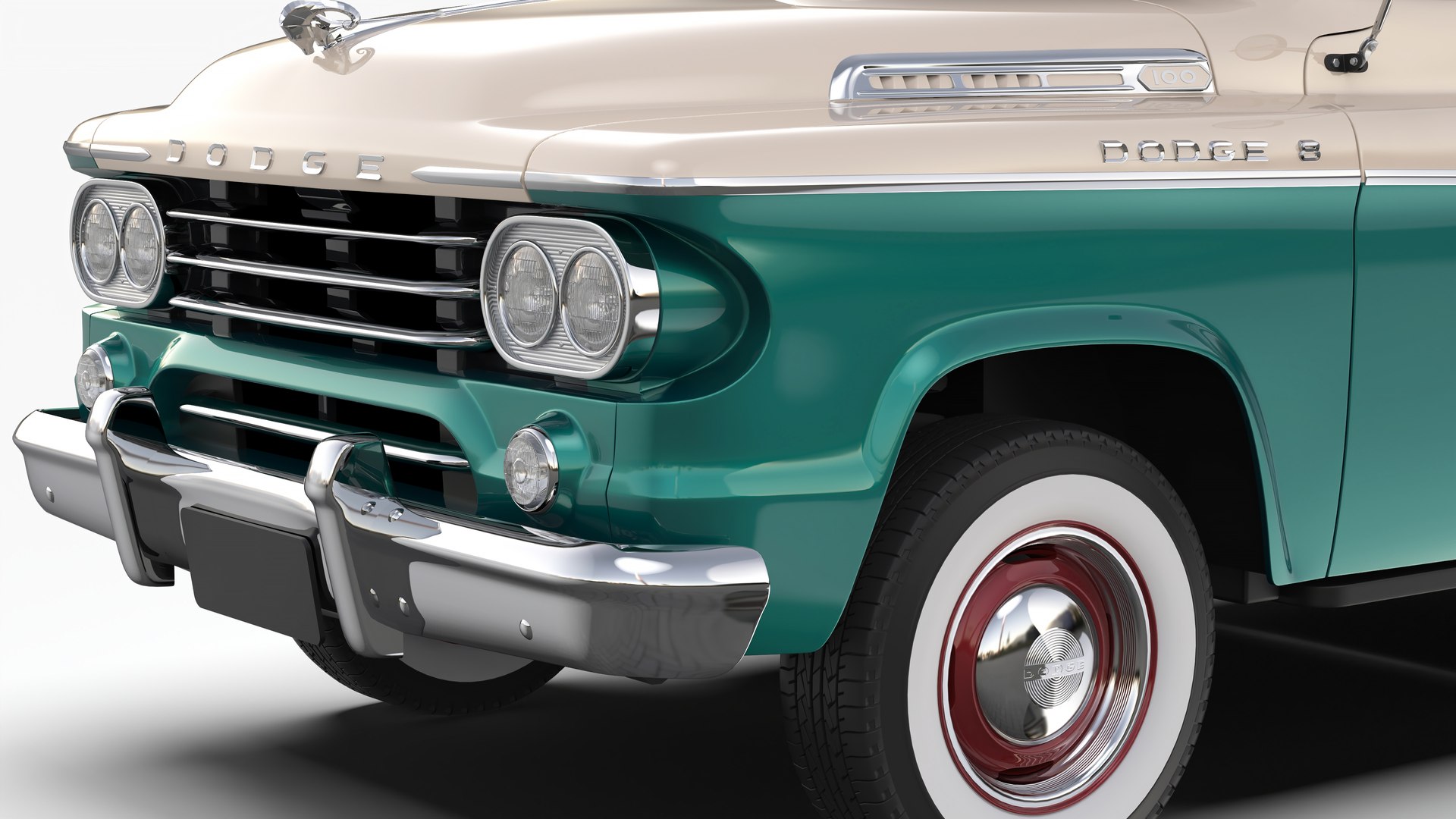 3D Dodge D100 Sweptside 1958 - TurboSquid 2212403