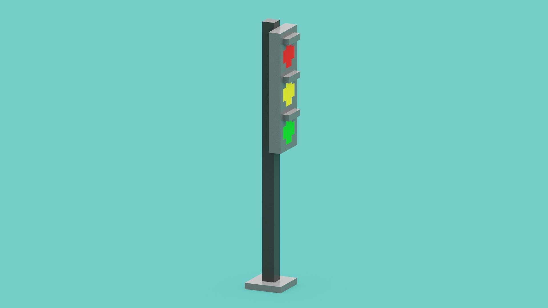 3D Voxel Traffic Light - TurboSquid 1978392