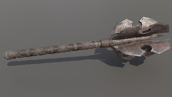 Orcish weapons orc mace sword 3D model - TurboSquid 1447663