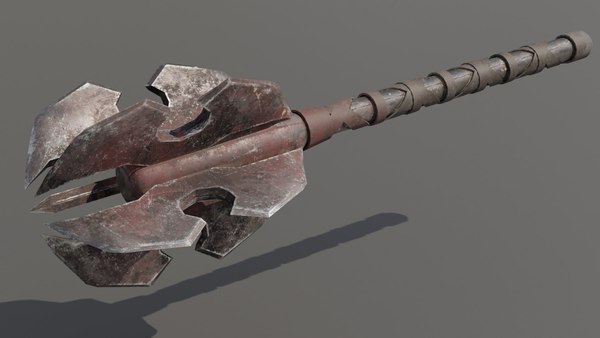 Orcish weapons orc mace sword 3D model - TurboSquid 1447663