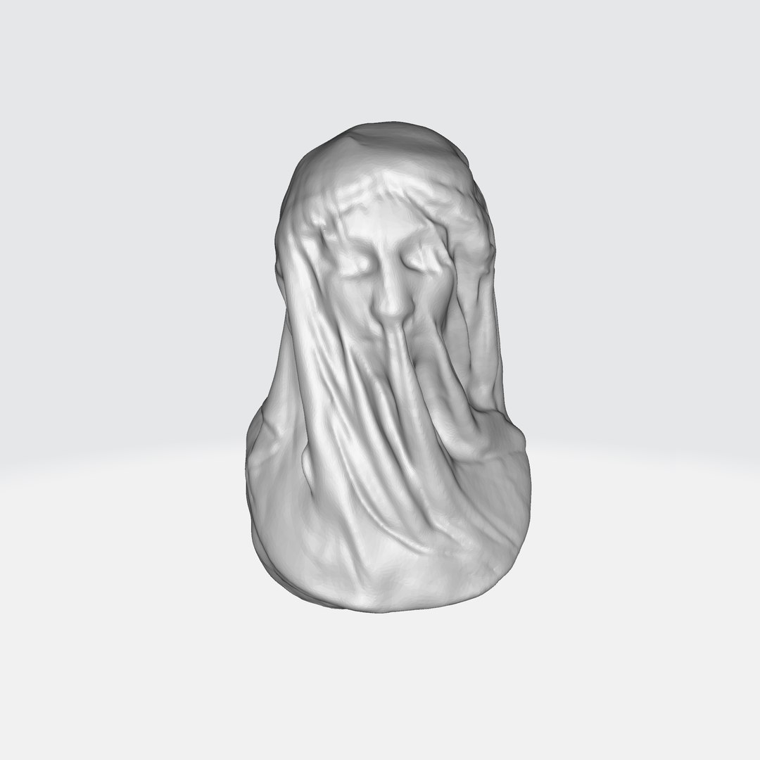 The Veiled Virgin By Giovanni Strazza 3D Model - TurboSquid 2190698