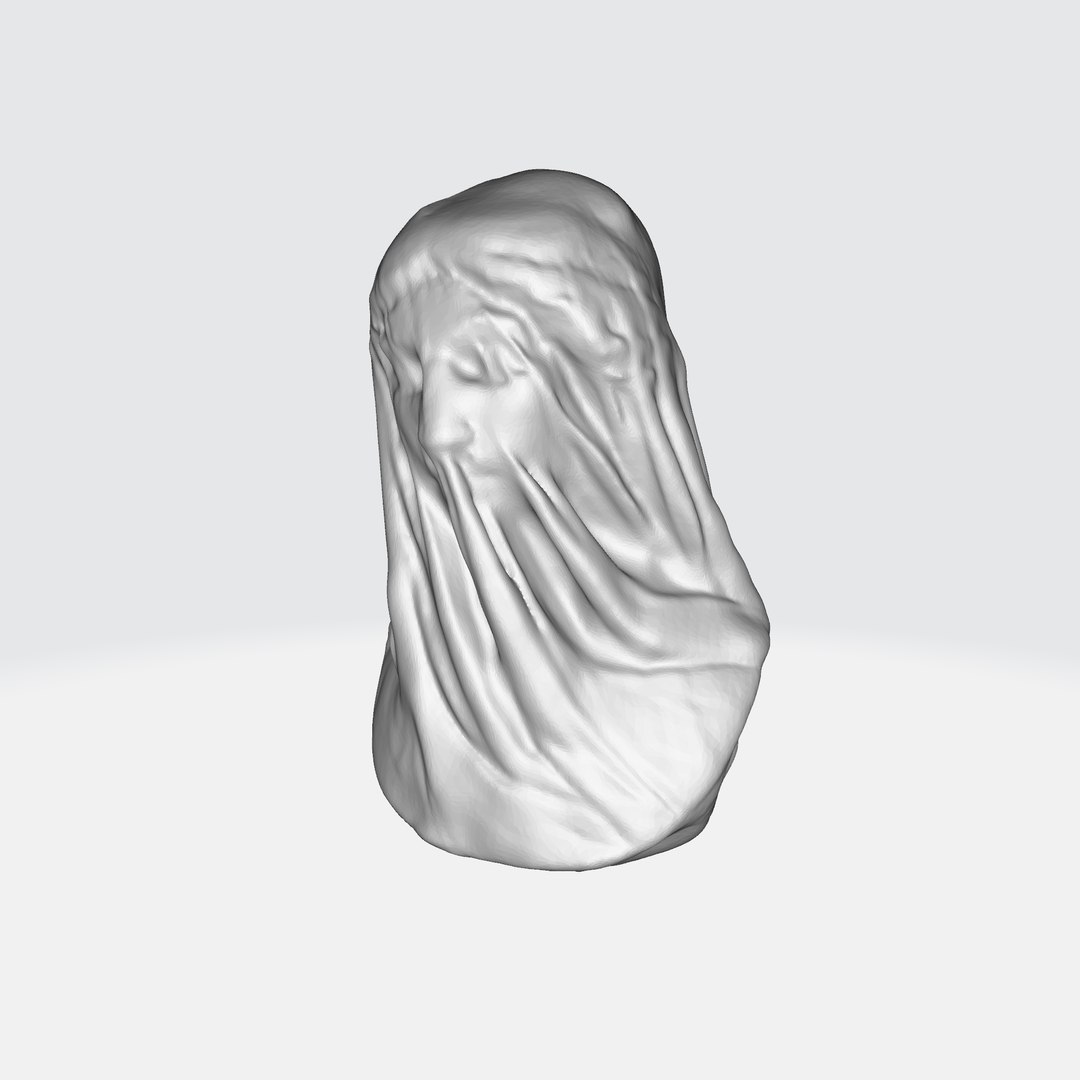 The Veiled Virgin By Giovanni Strazza 3D Model - TurboSquid 2190698