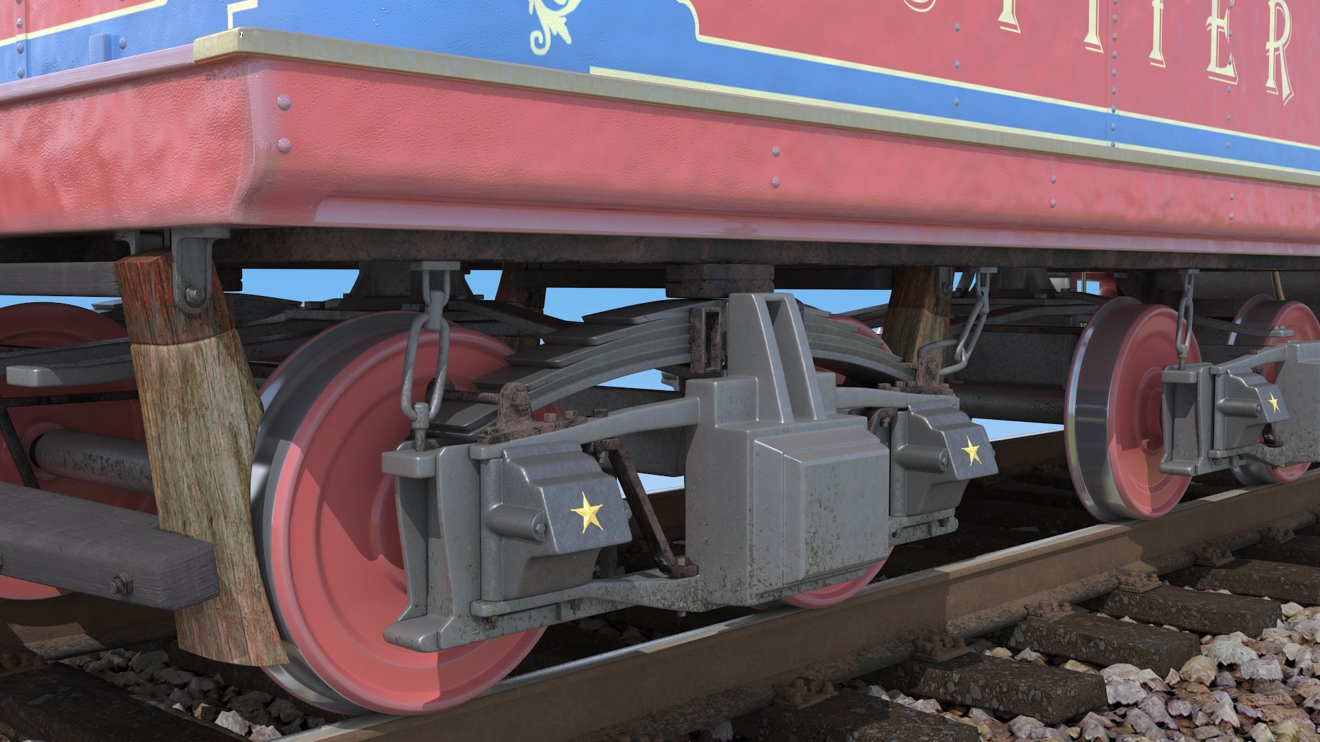 Central Jupiter Steam Locomotive 3d Obj
