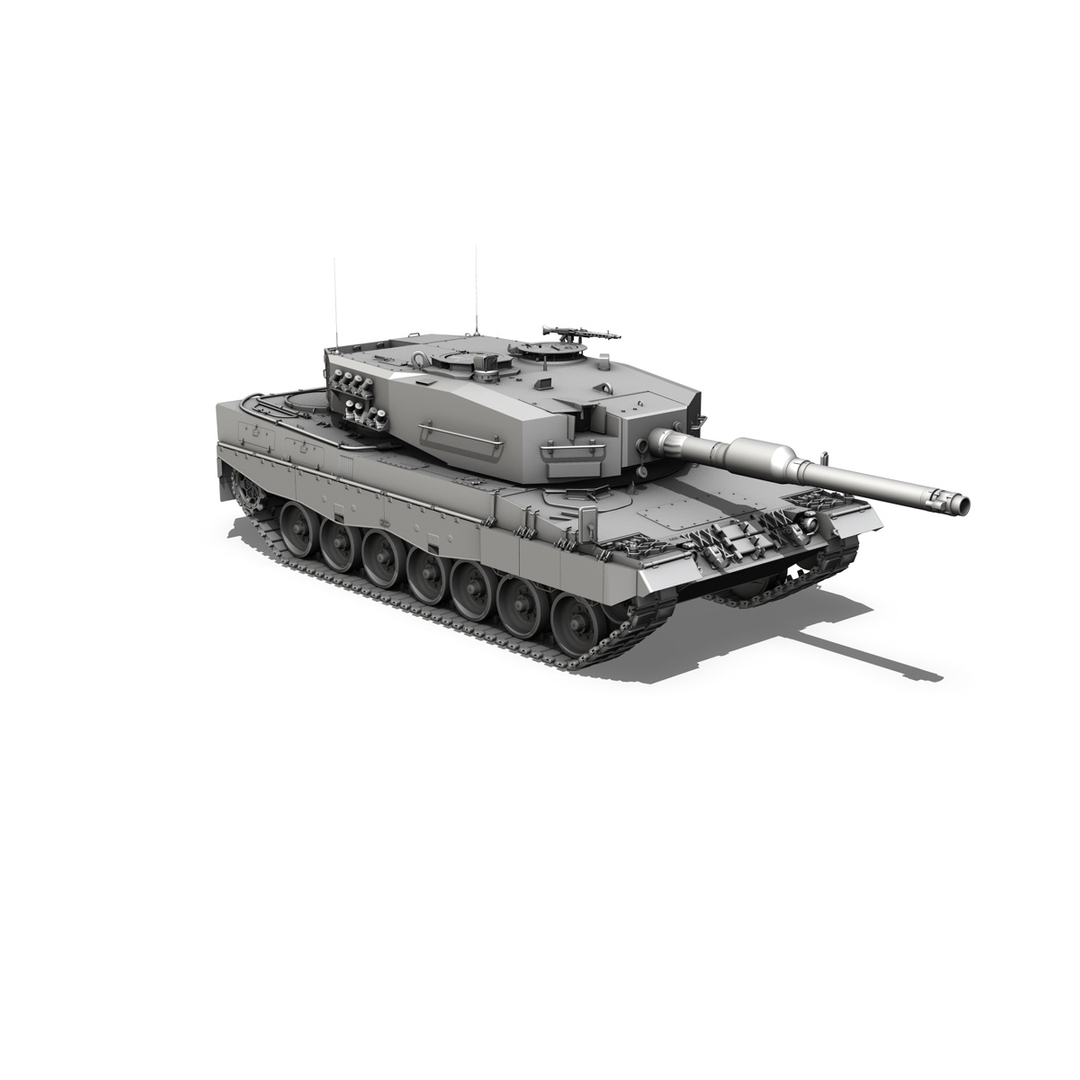 German Battle Tank Leopard 2a4 3d Model