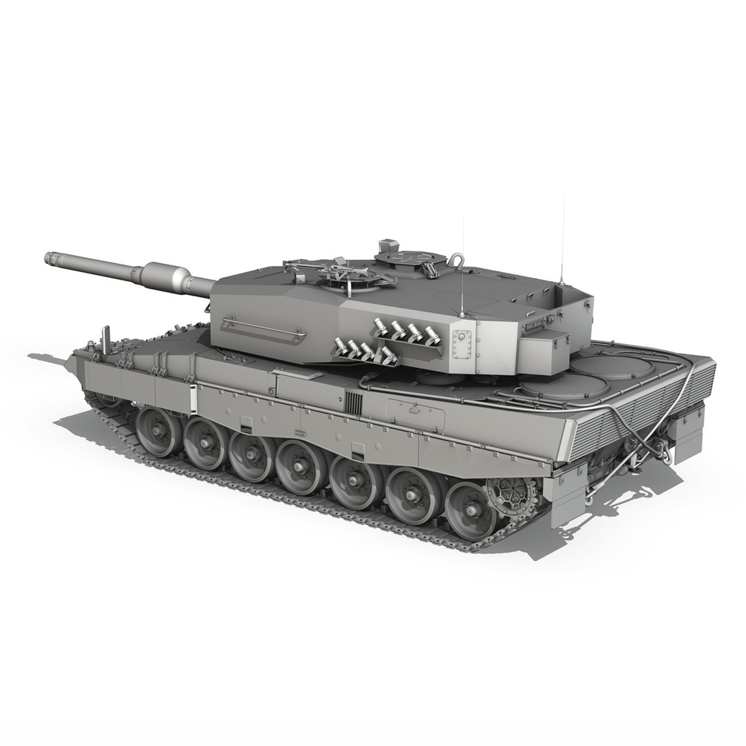 German Battle Tank Leopard 2a4 3d Model